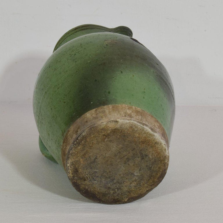 19th Century, French Glazed Terracotta Water Jug at 1stDibs