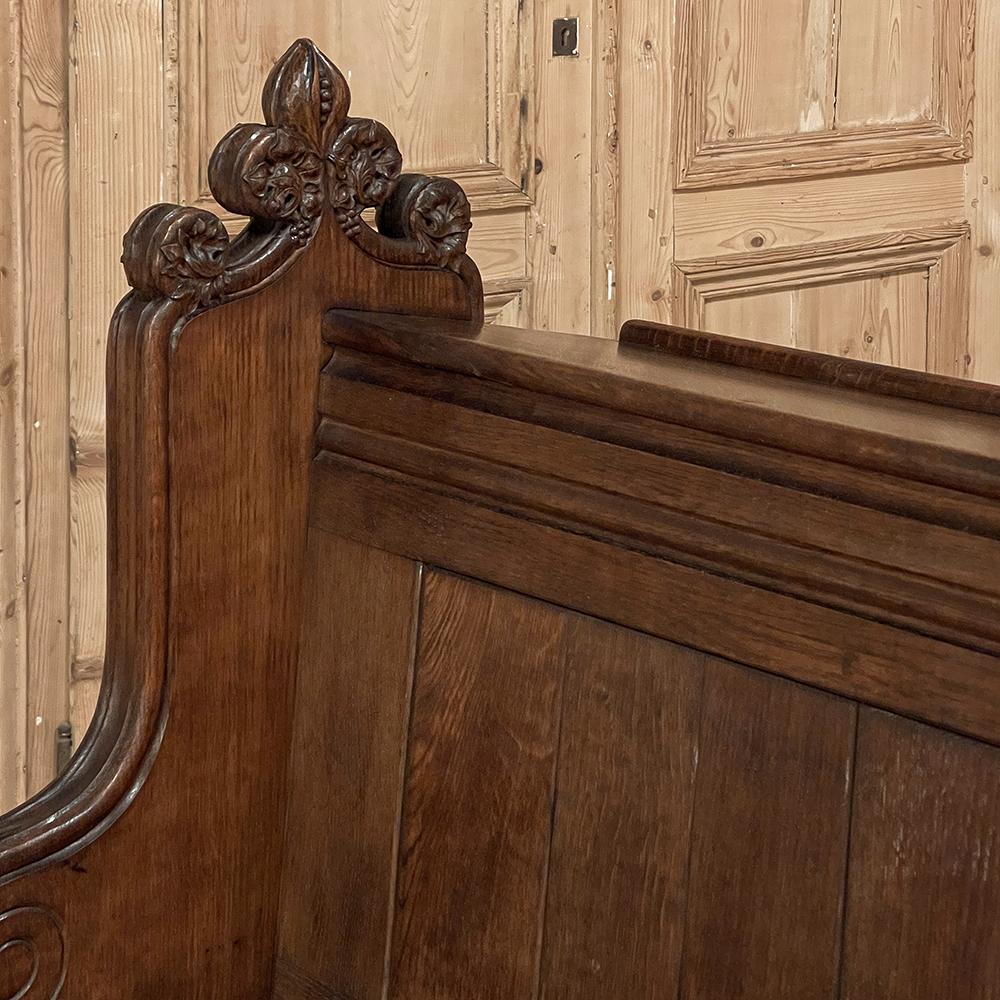 19th Century French Gothic Bench ~ Choir Stall For Sale at 1stDibs