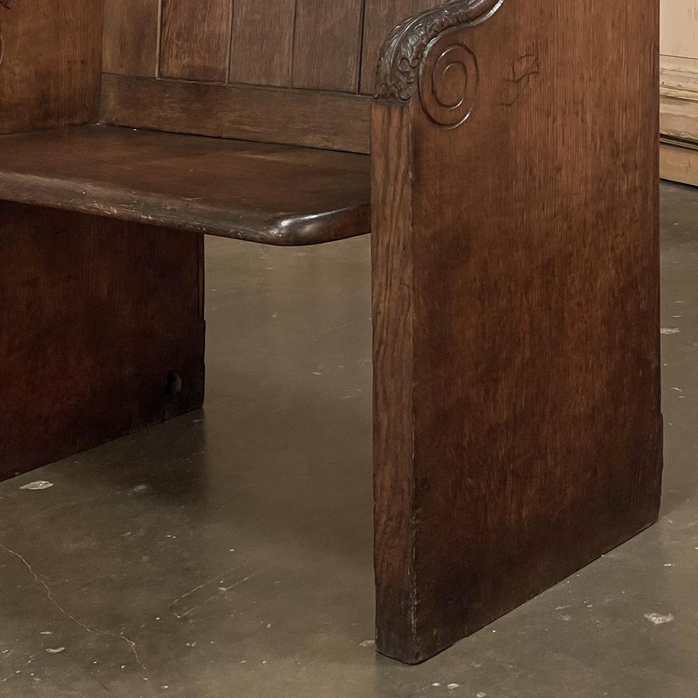 19th Century French Gothic Bench ~ Choir Stall For Sale at 1stDibs