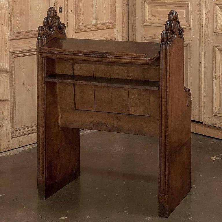 19th Century French Gothic Bench ~ Choir Stall For Sale at 1stDibs