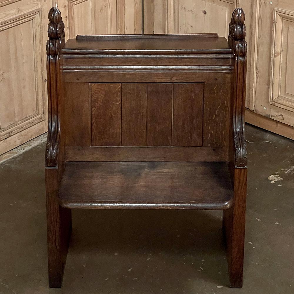 19th Century French Gothic Bench ~ Choir Stall For Sale at 1stDibs