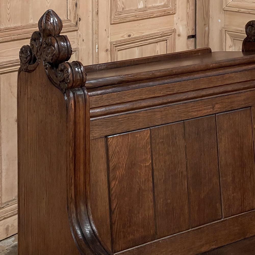 19th Century French Gothic Bench ~ Choir Stall For Sale at 1stDibs