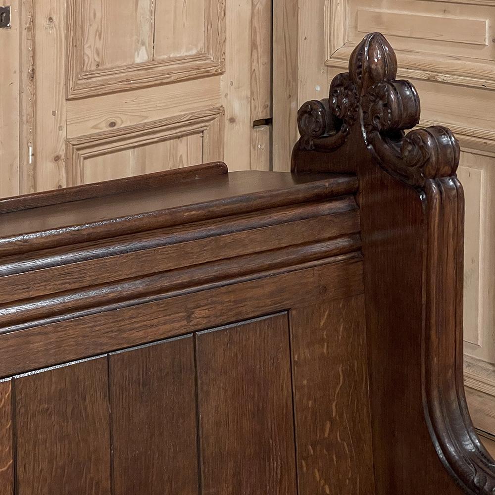 19th Century French Gothic Bench ~ Choir Stall For Sale at 1stDibs