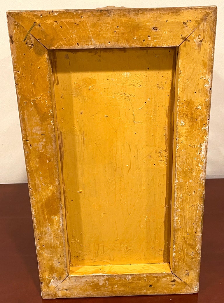 19th Century French Gothic Cathedral Giltwood and Glass Reliquary ...