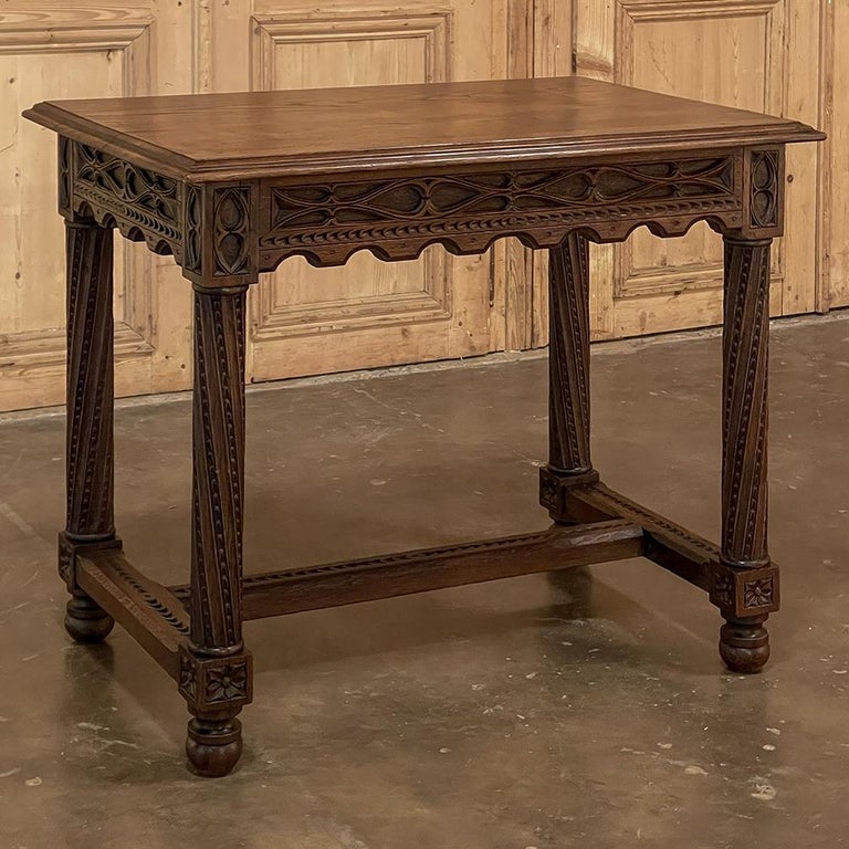 19th Century French Gothic End Table For Sale at 1stDibs
