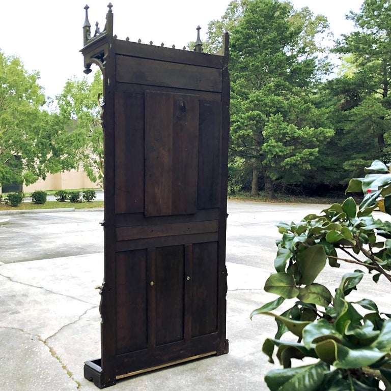 19th Century French Gothic Hall Tree For Sale at 1stDibs