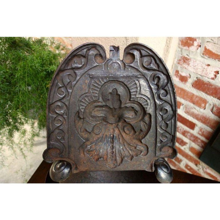19th Century French Gothic Victorian Cast Iron Fireplace Coal Hod ...