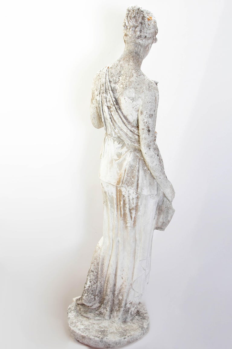 19th Century French Hand Carved Stone Female Statue at 1stDibs