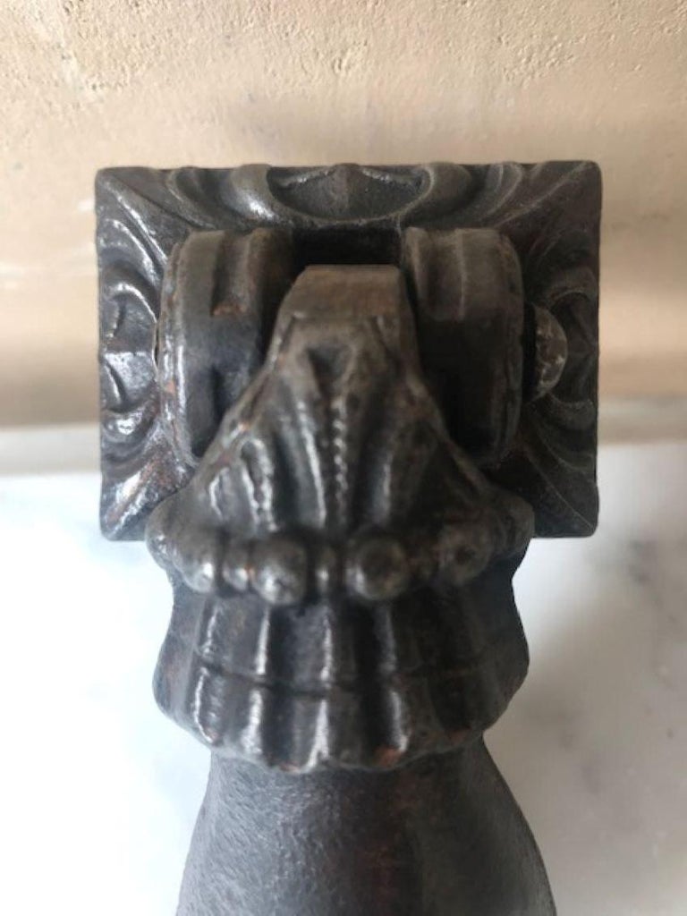 19th Century French Hand Door Knocker and Back Plate Set For Sale at ...