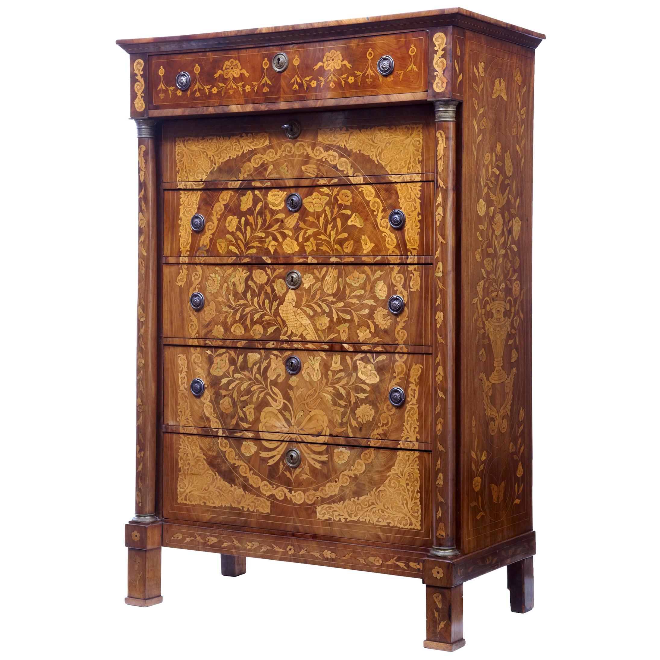 Inlay Commodes and Chests of Drawers - 646 For Sale at 1stDibs | inlaid ...
