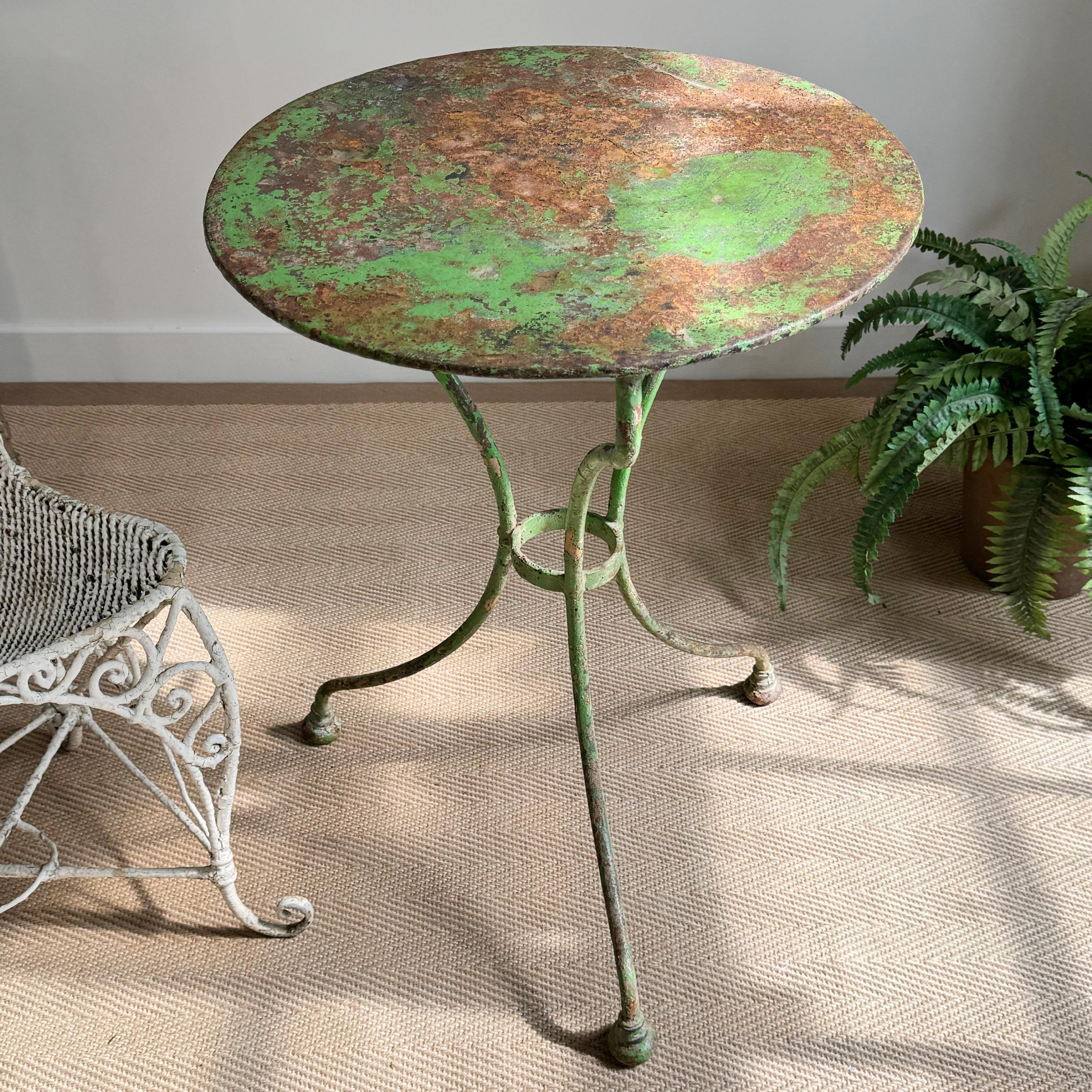 19th Century French Iron Cafe Table at 1stDibs