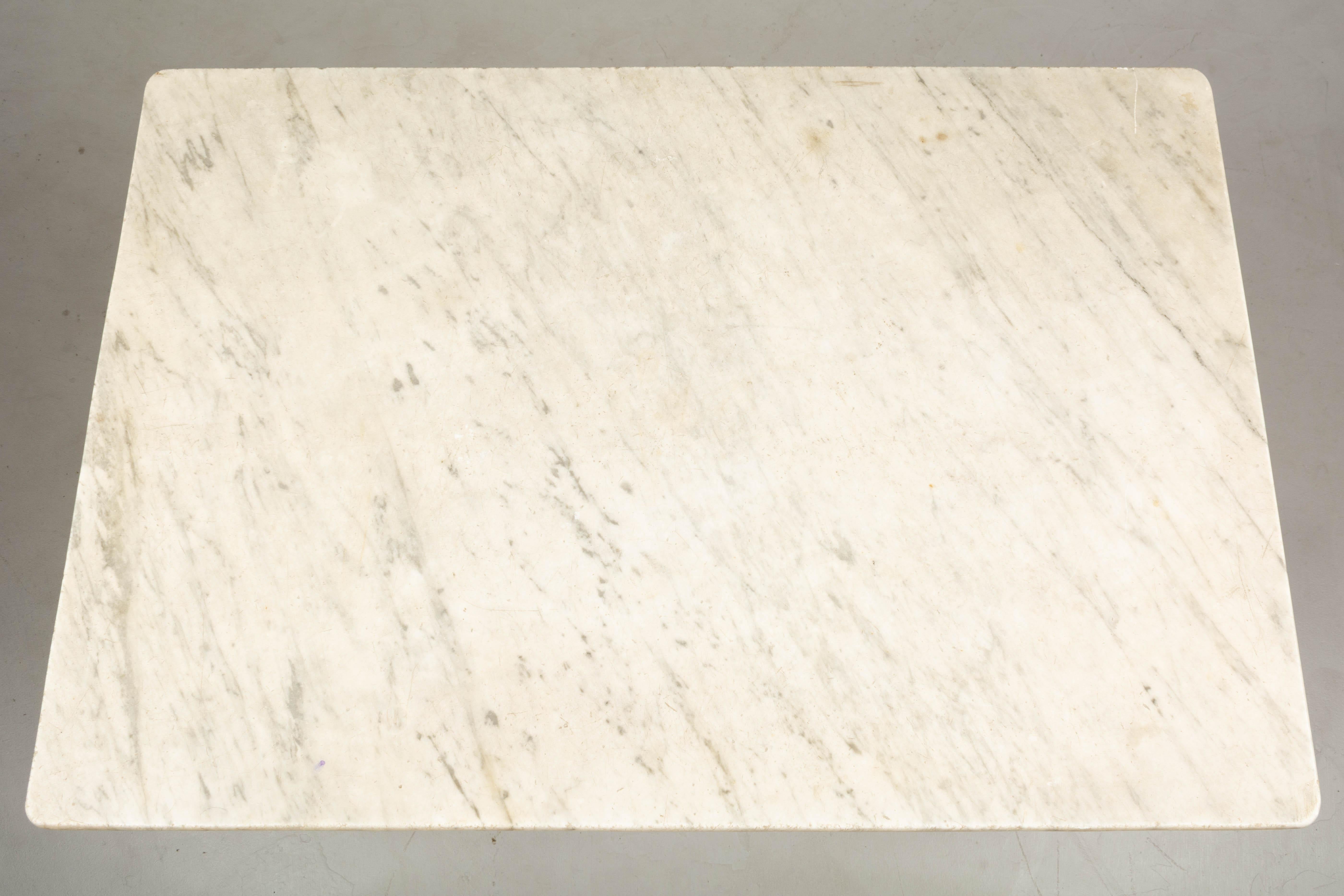 19th Century French Iron Marble Top Pastry Table For Sale at 1stDibs ...