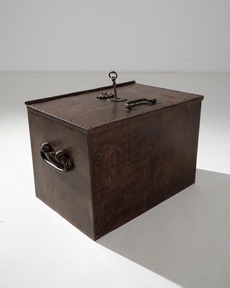 19th Century French Iron Safe For Sale at 1stDibs