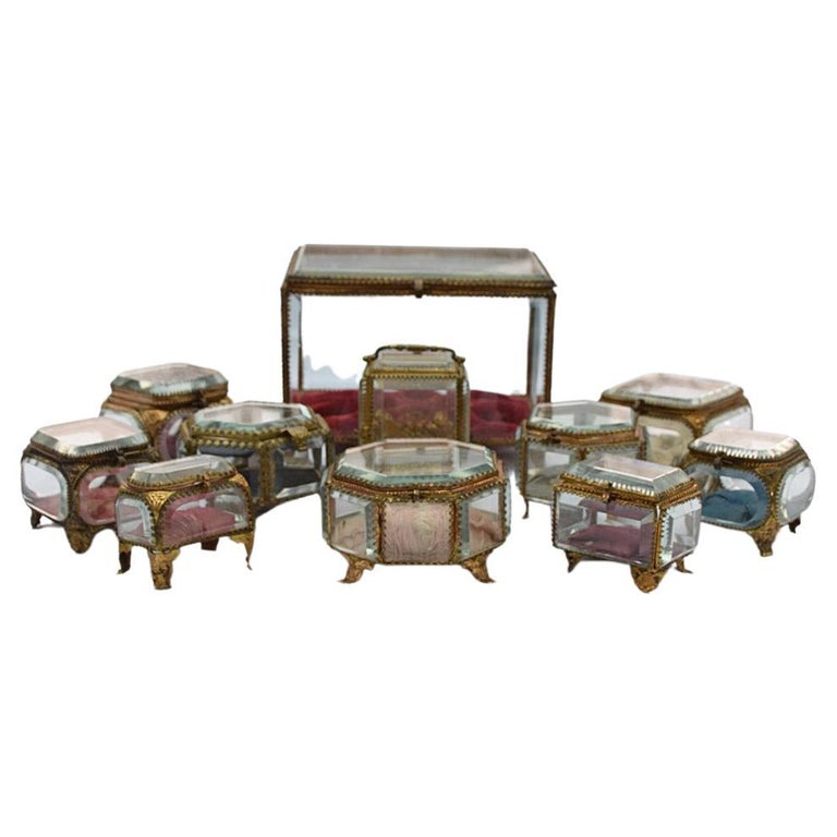 19th Century French Jewellery Box Collection For Sale at 1stDibs
