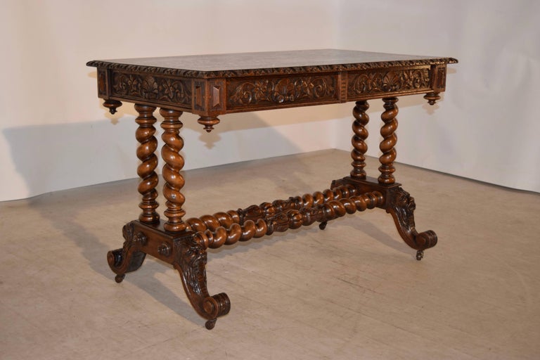 19th Century French Library Table at 1stDibs