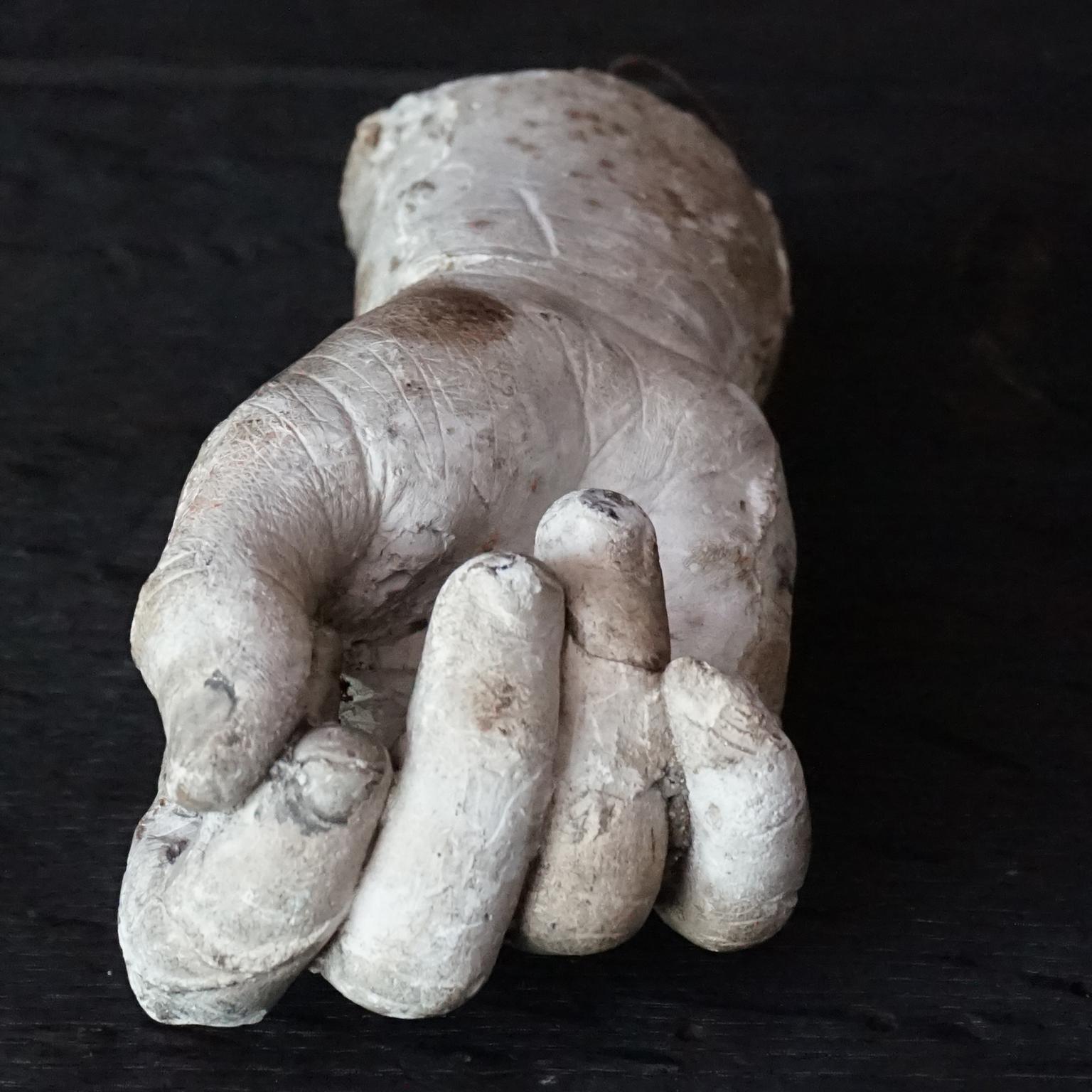 19th Century French Life Size Cast Plaster Study of a Childs Under Arm ...