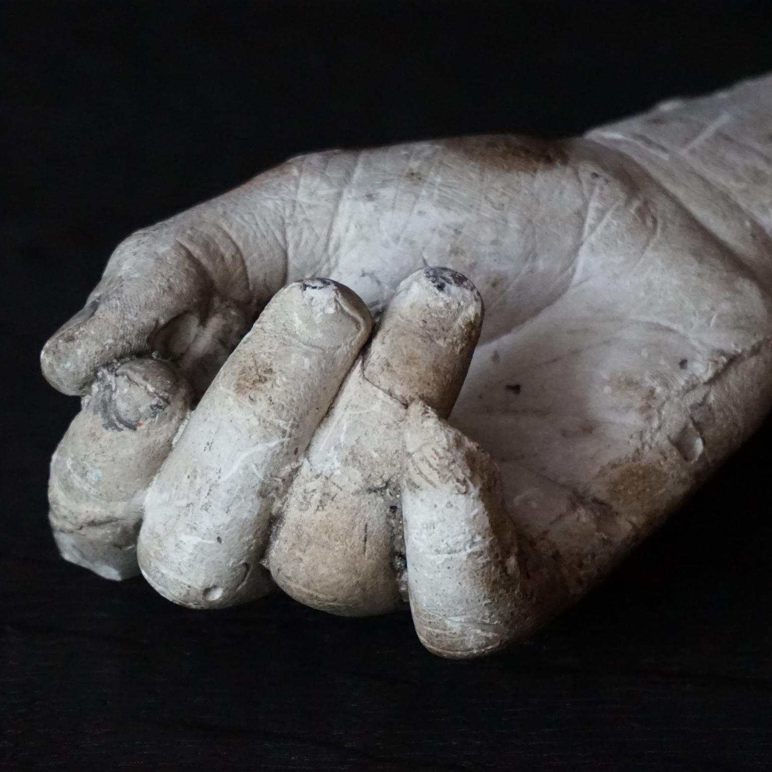 19th Century French Life Size Cast Plaster Study of a Childs Under Arm ...