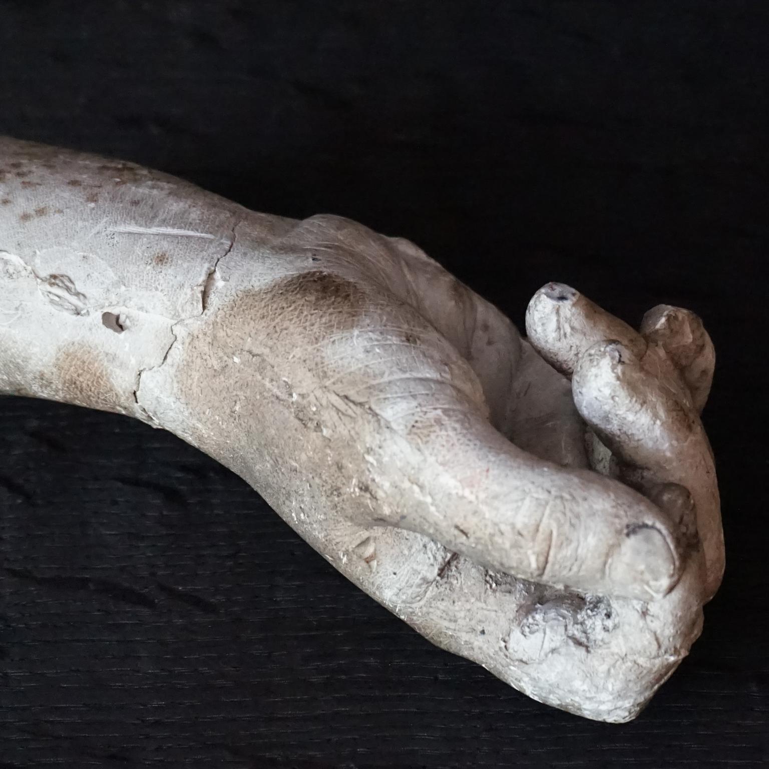 19th Century French Life Size Cast Plaster Study of a Childs Under Arm ...