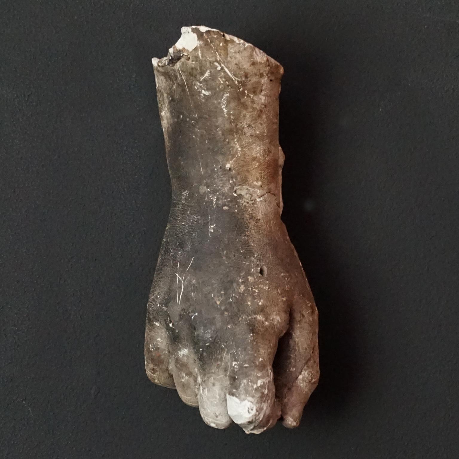 19th Century French Life Size Cast Plaster Study of a Childs Under Arm ...