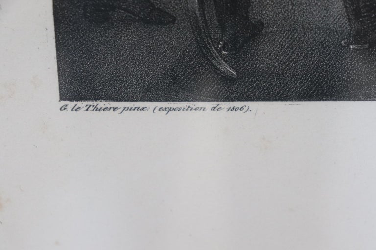 19th Century French Lithograph, Print Napoleon at the Treaty of Leoben ...