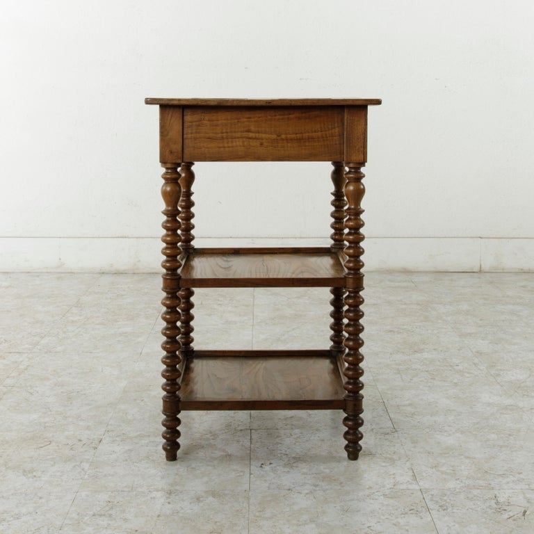 19th Century French Louis Philippe Chestnut Champagne Side Table ...