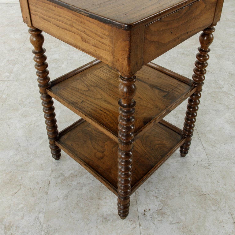 19th Century French Louis Philippe Chestnut Champagne Side Table ...