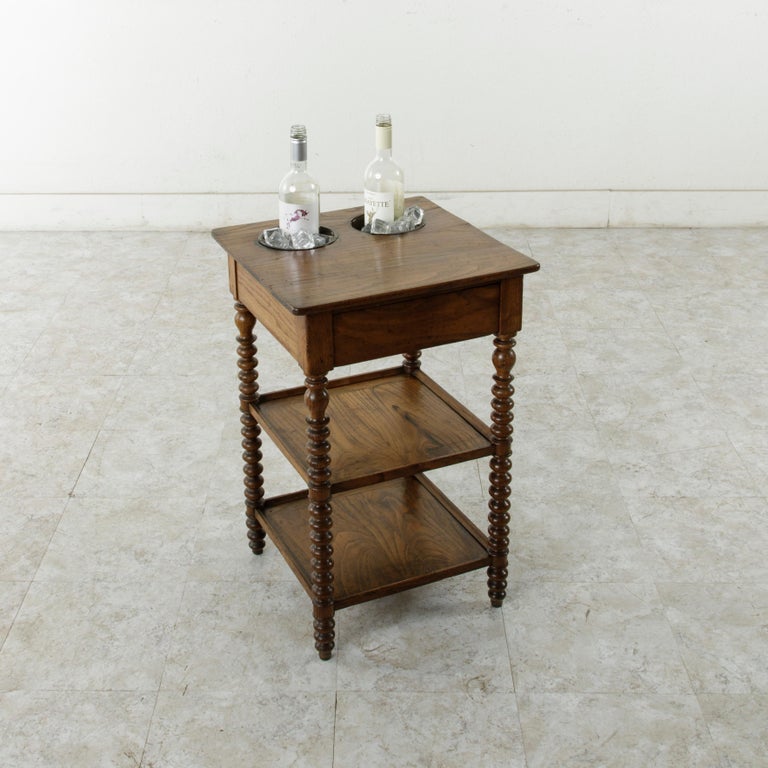 19th Century French Louis Philippe Chestnut Champagne Side Table ...