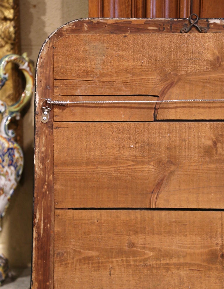 19th Century French Louis Philippe Gilt and Blackened Mirror with ...