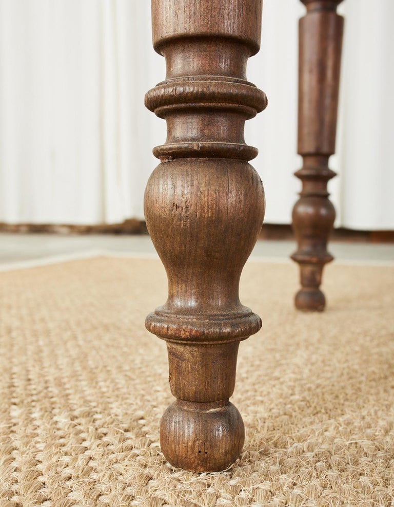 19th Century French Louis Philippe Pine Farmhouse Table at 1stDibs
