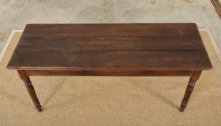 19th Century French Louis Philippe Pine Farmhouse Table at 1stDibs
