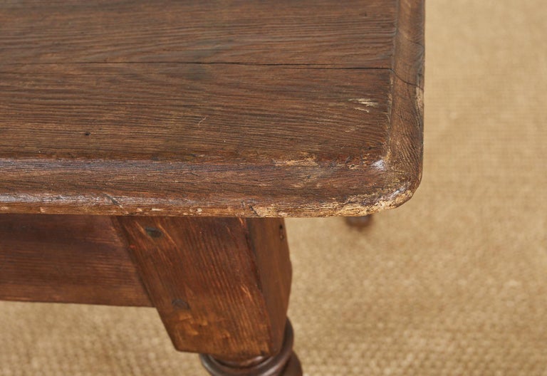 19th Century French Louis Philippe Pine Farmhouse Table at 1stDibs