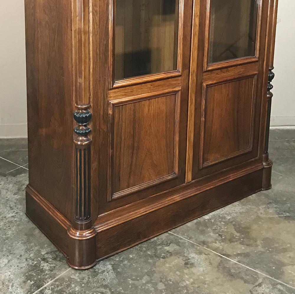 19th Century French Louis Philippe Rosewood Bookcase For Sale at 1stDibs