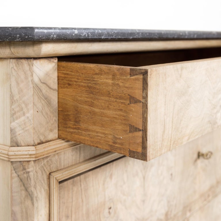 19th Century French Louis Philippe Style Bleached Walnut Commode with ...