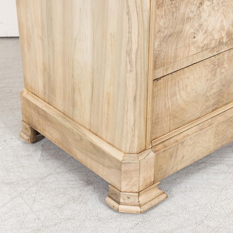 19th Century French Louis Philippe Style Bleached Walnut Commode with ...