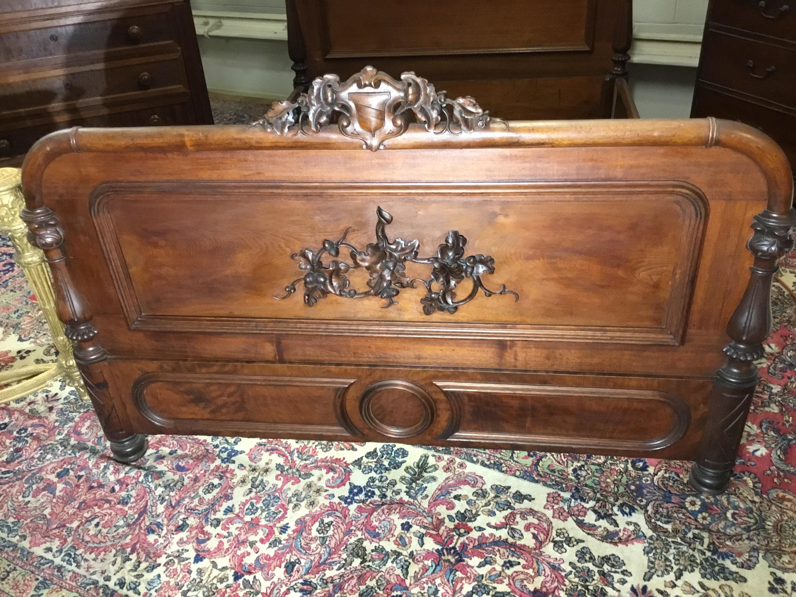 19th Century French Louis XIII Walnut Bedroom Set For Sale at 1stDibs