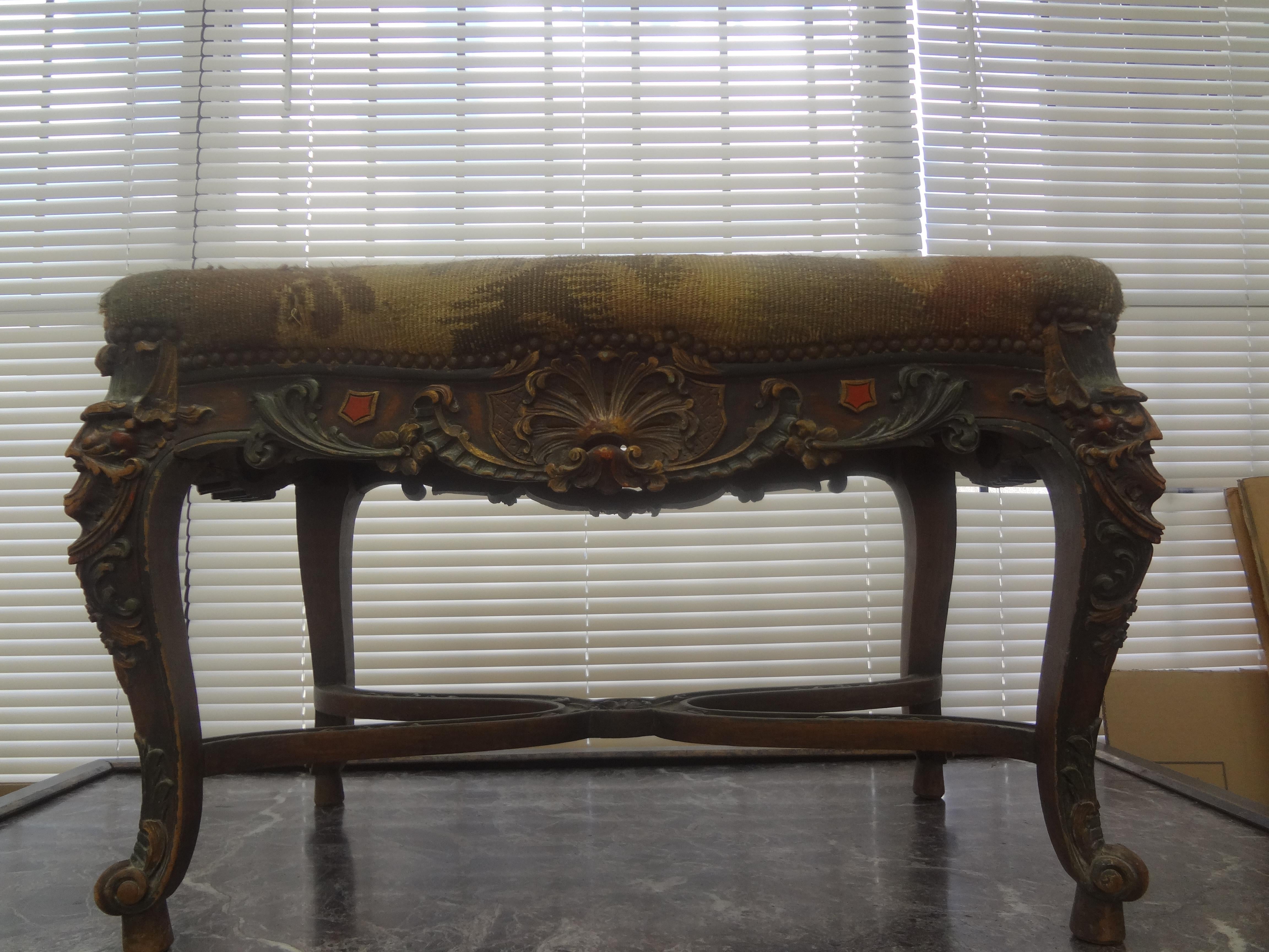 19th Century French Louis XIV Style Bench For Sale at 1stDibs