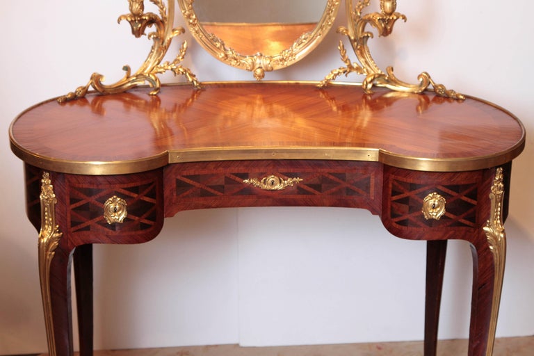 19th Century French Louis XV Signed Dressing Table at 1stDibs