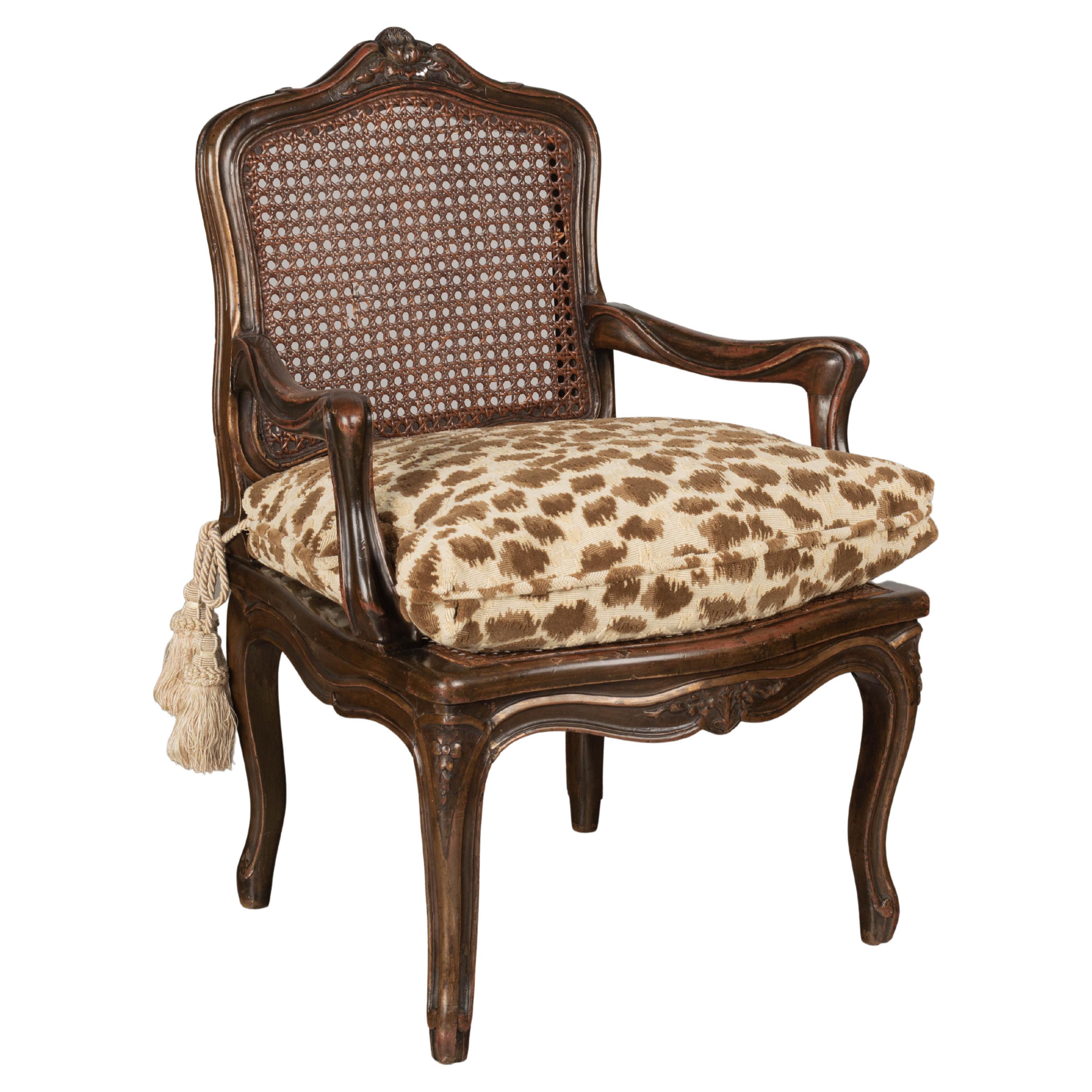 19th Century French Boudoir Chair in Louis XV Style at 1stDibs