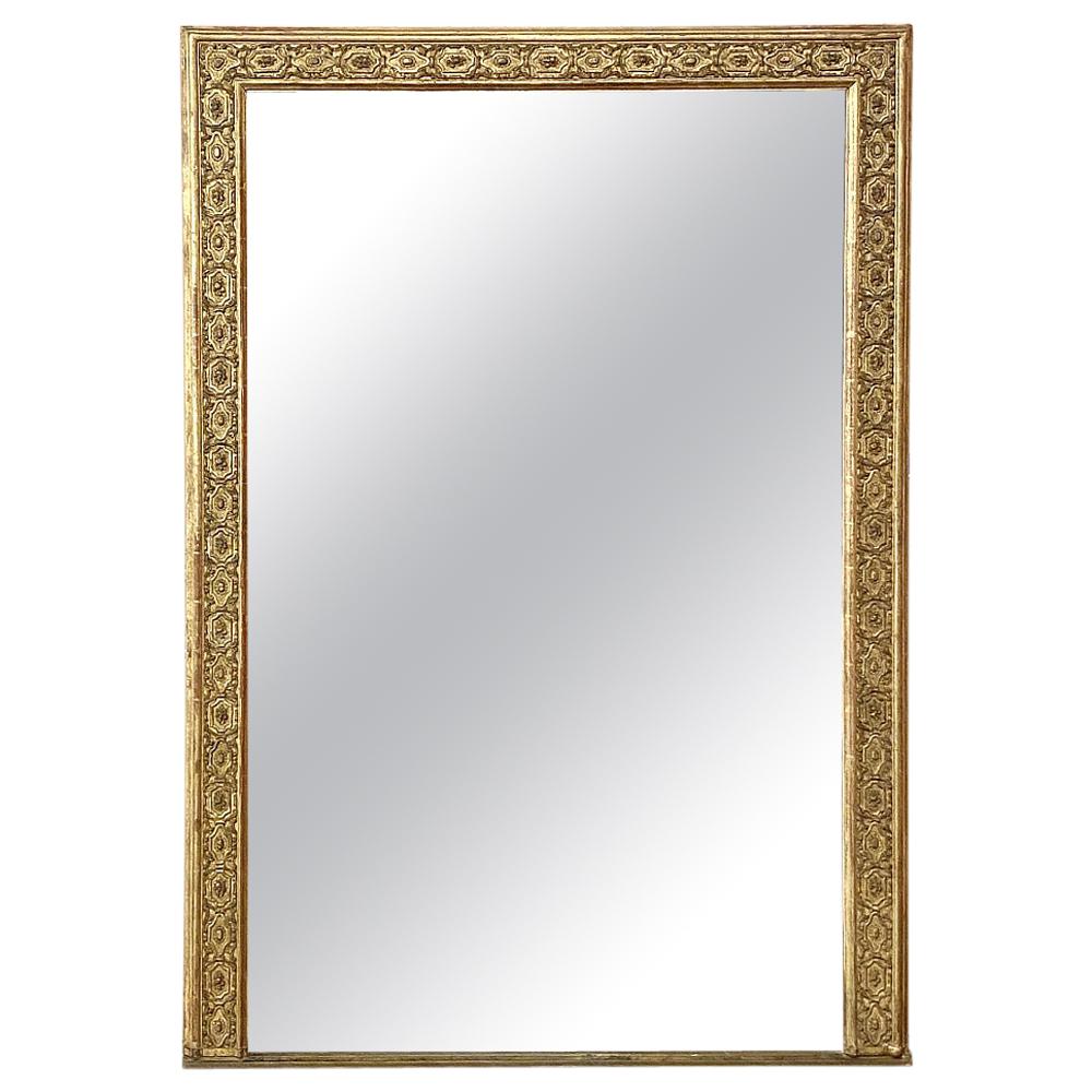 Rectangular 19th Century Gilded Mirror at 1stDibs