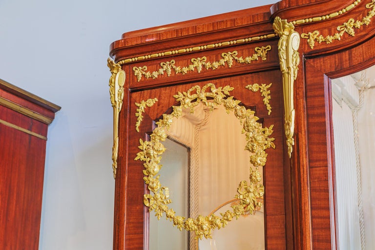 19th Century French Louis XVI Mahogany and Gilt Bronze Signed Viewing ...