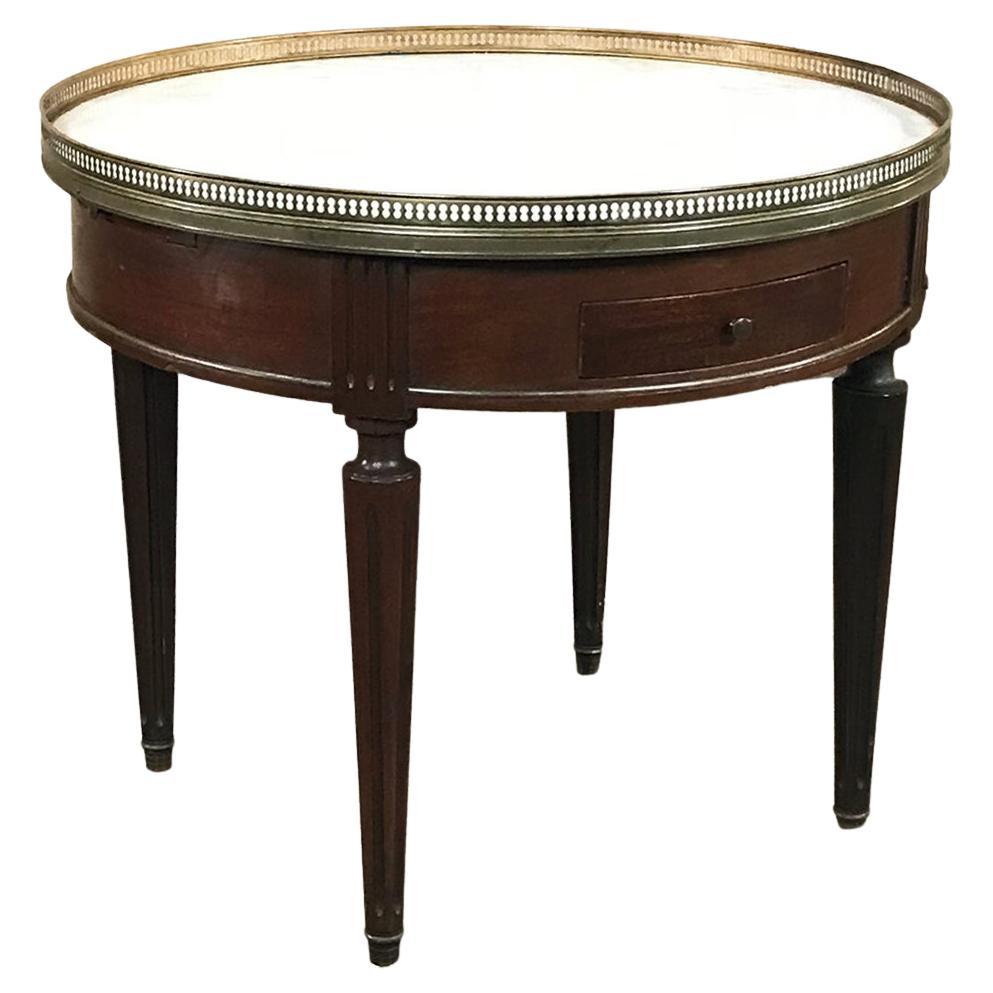 French 19th Century Louis XVI Mahogany, Ormolu and Marble Side Table at ...