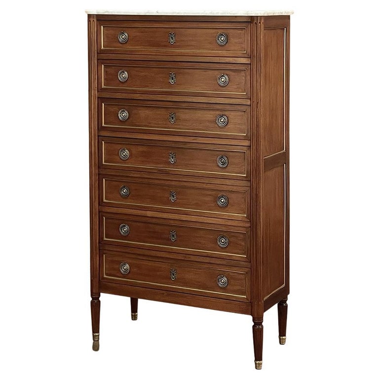 19th Century French Louis XVI Seven-Drawer Chest ~ Semainier For Sale ...