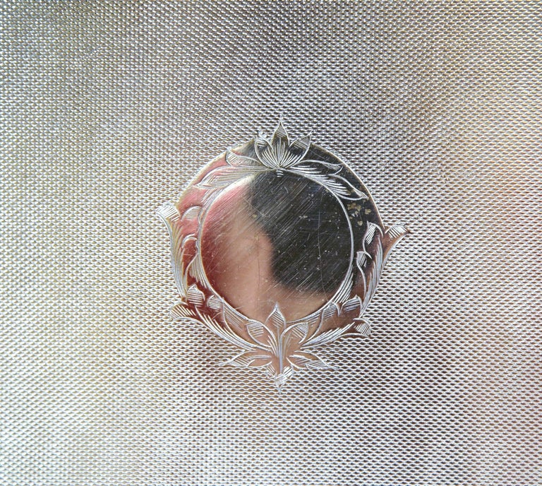 19th Century French Louis XVI Silver Plated Tray with Repousse Decor ...