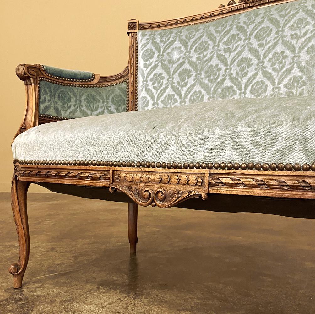 19th Century French Louis XVI Walnut Canape, Sofa For Sale at 1stDibs ...