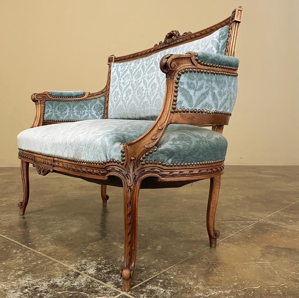 19th Century French Louis XVI Walnut Canape, Sofa For Sale at 1stDibs ...