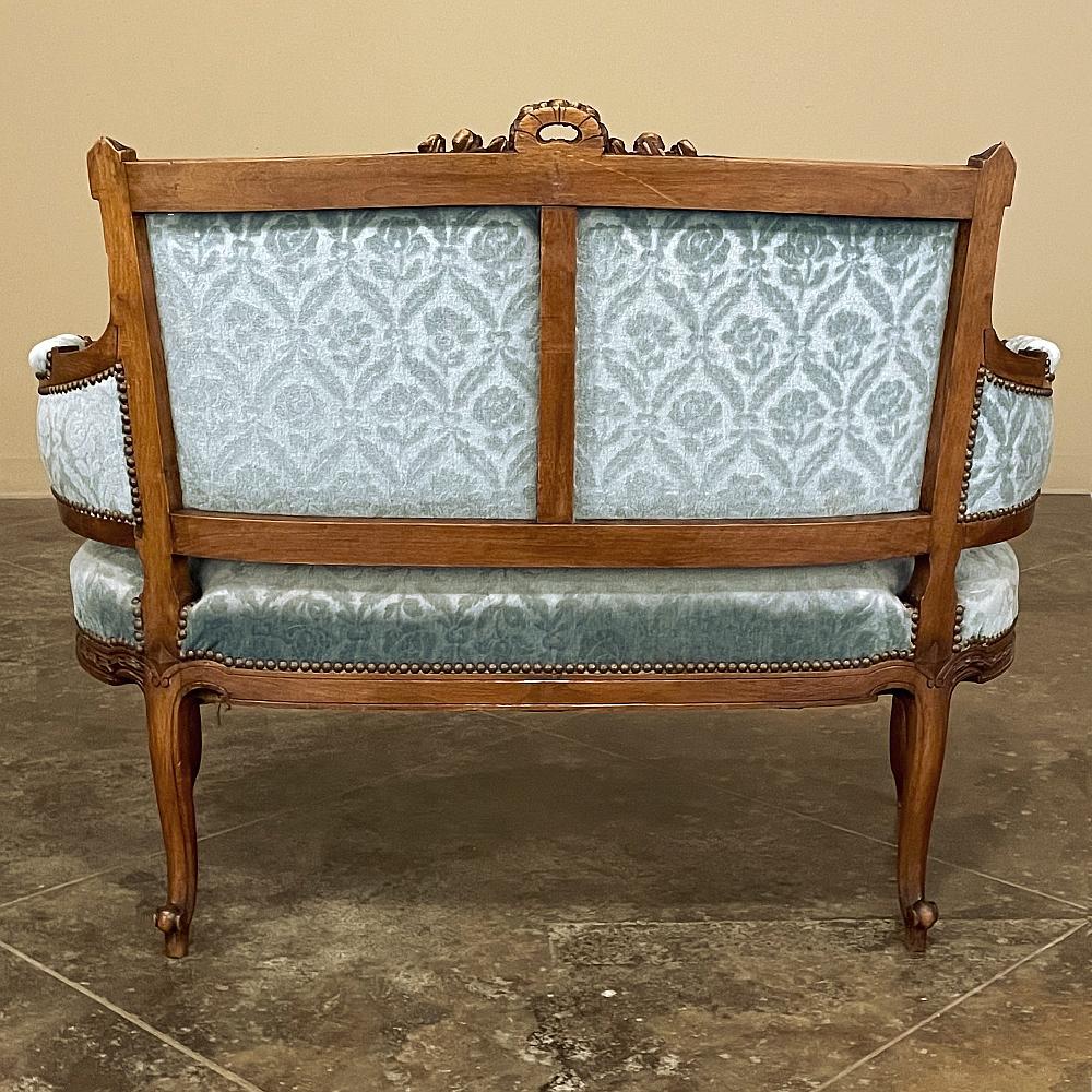 19th Century French Louis XVI Walnut Canape, Sofa For Sale at 1stDibs ...