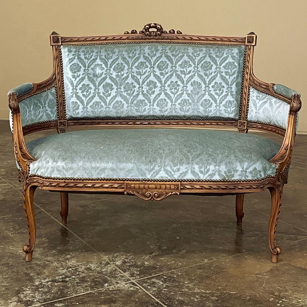 19th Century French Louis XVI Walnut Canape, Sofa For Sale at 1stDibs ...