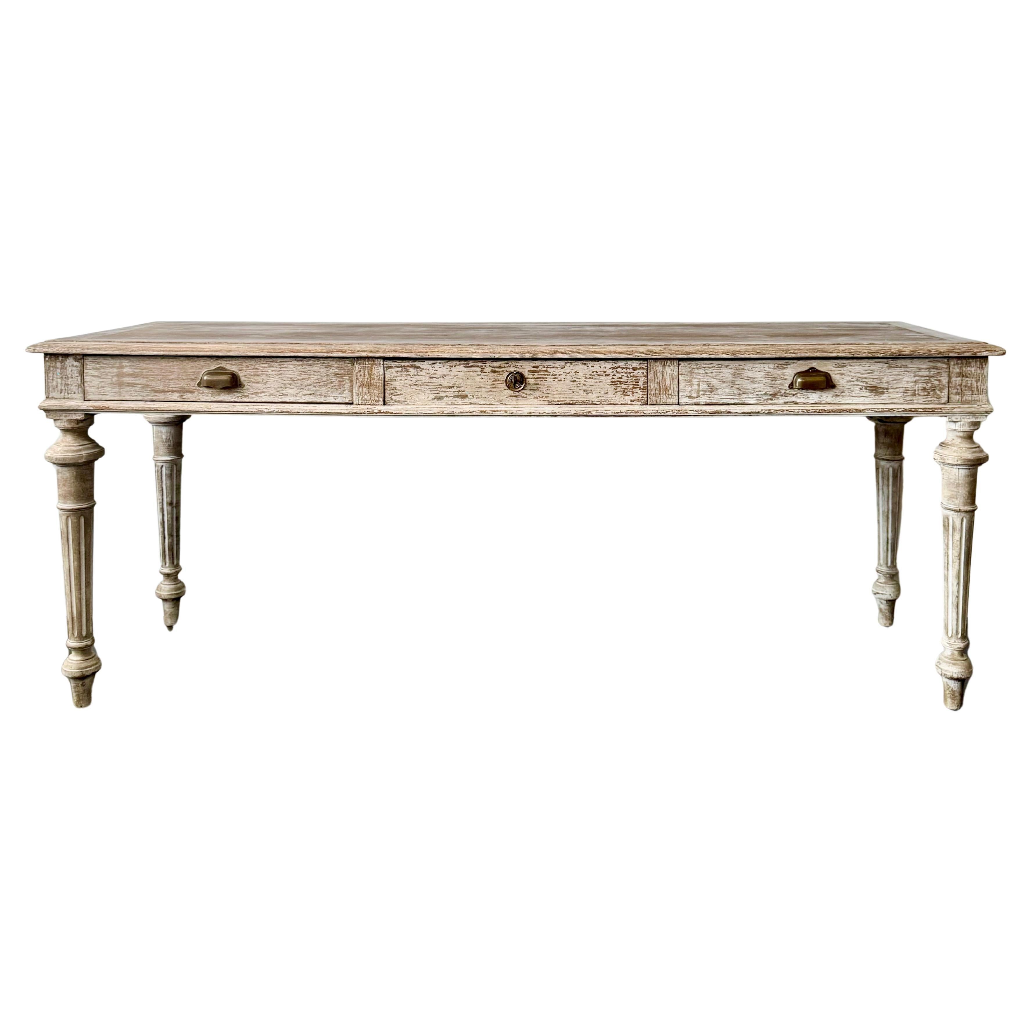 19th Century French LXVI Style Long Console Table For Sale at 1stDibs