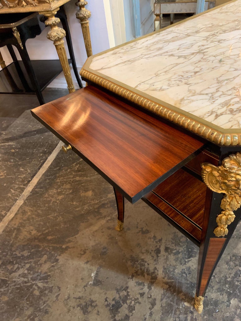19th Century French Mahogany and Ormolu Table For Sale at 1stDibs