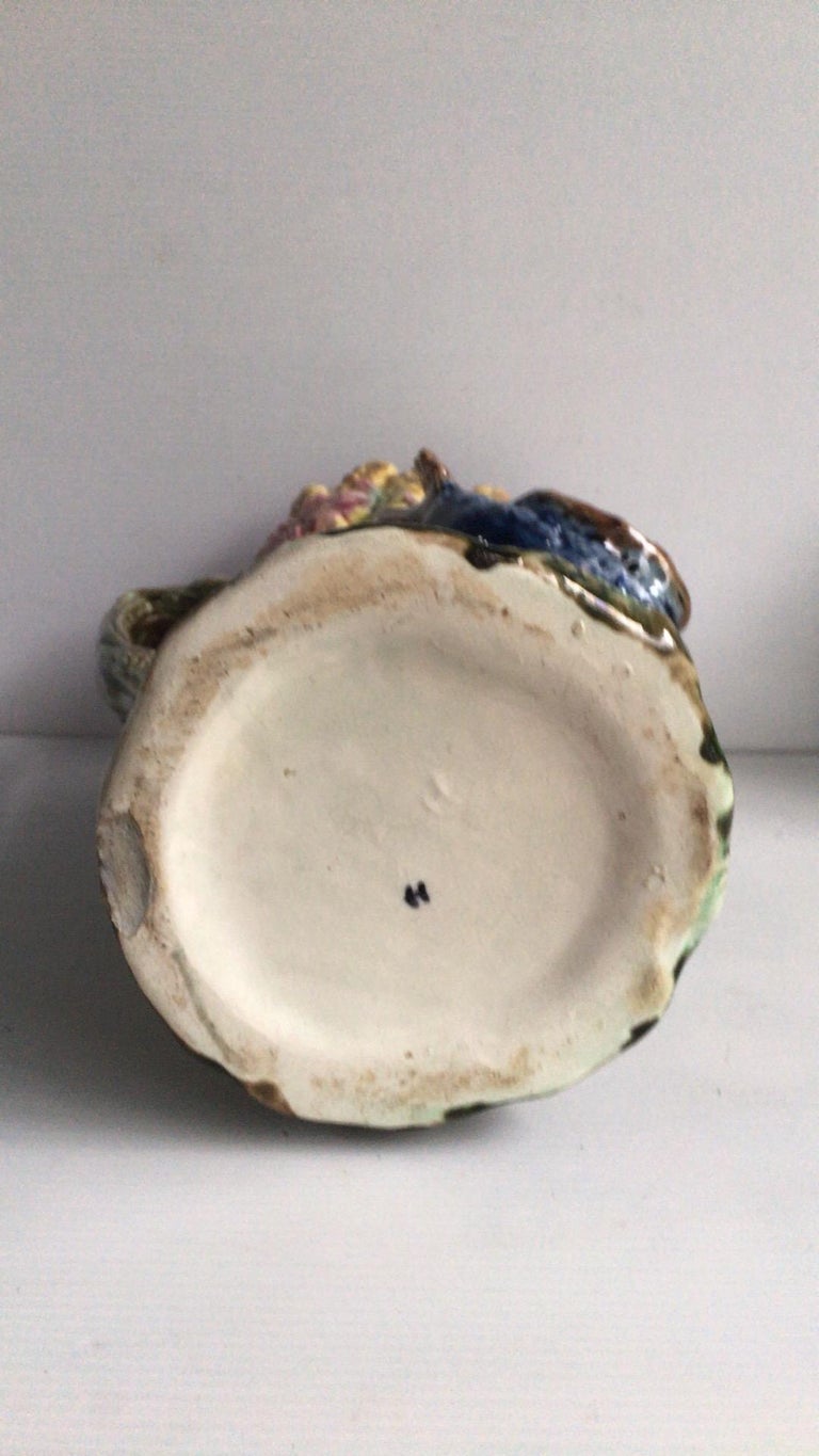 19th Century French Majolica Rooster and Hen Pitcher at 1stDibs ...